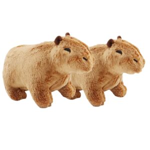 ecobu 2pcs capybara stuffed animal plus stuffed animal plush toy,rodent plushie small cute toy gifts 8.6 inch,great gifts for children aged 3 years and older toys