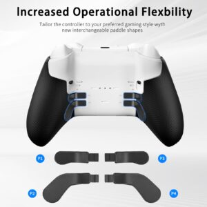 duxicepin complete component pack for xbox elite controller series 2 / series 2 core, xbox accessories includes 1 carrying case, 1 charging dock, 4 paddles, 4 thumbsticks, 1 d-pads & 1 adjustment tool