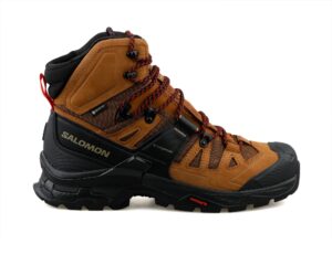 salomon quest 4 gtx hiking boots mens sz 11.5 rubber/black/fiery red