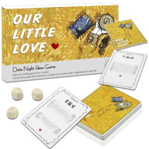 date night ideas cards for couples - funny romantic scratch off card deck game for date night - great gift lovely time for boyfriend/husband/girlfriend/wife on anniversary