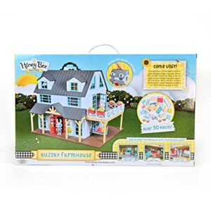 Sunny Days Entertainment Honey Bee Acres Buzzby Farmhouse – 49 Furniture Accessories with 2 Exclusive Figures | 15 Inch Dollhouse Playset | Pretend Play Toys for Kids