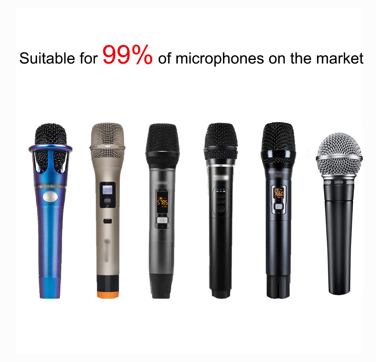 Microphone windscreen Foam Cover,mic Cover,Mic Foam，Microphone Cover Set,10 Pack Thick (Blue)