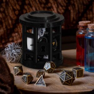 3 Pieces Dice Jail Dice Cage Dice Prison for Misbehaving Polyhedral Dice Sets Punish Your Bad Dice in Our Cage of Shame Accessories Gift