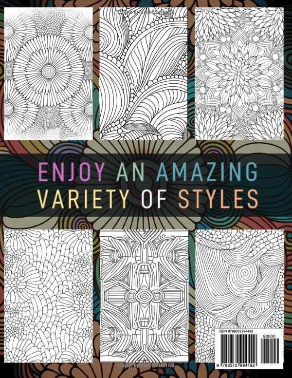 101 Patterns Coloring Book Vol.1: Mindfulness & Relaxing Adult Mandala Pattern Coloring Book for Women, Kids, and Seniors. Stress & Anxiety Relief