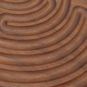 Chartres Labyrinth, Wooden Finger Labyrinth, Finger Labyrinth, Finger Labyrinth Wood, Meditation Corner, Wood Labyrinth, Breathing Tool (Walnut wood)