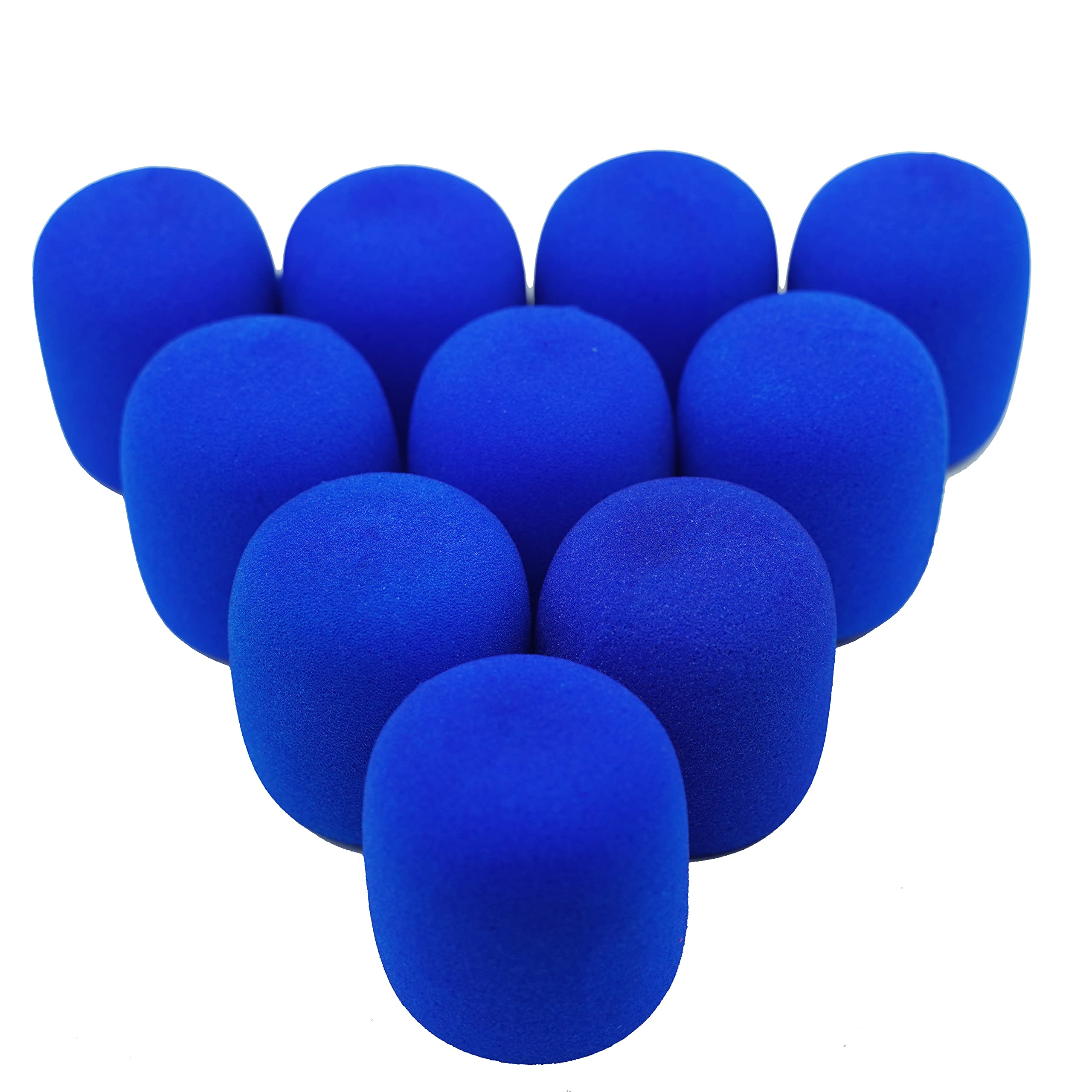 Microphone windscreen Foam Cover,mic Cover,Mic Foam，Microphone Cover Set,10 Pack Thick (Blue)