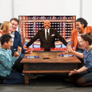 Family FEUD with Steve Harvey Game, Stream Steve Right into Your Living Room, Gamestar+ App, Studio Excitement at Home, Hundreds of Survey Questions