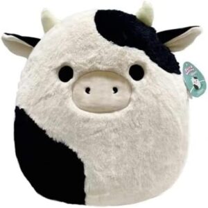 squishmallows 16" fuzz-a-mallow connor the cow