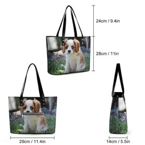 Womens Handbag Animal Dog Leather Tote Bag Top Handle Satchel Bags For Lady