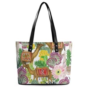 womens handbag alpaca and cactus leather tote bag top handle satchel bags for lady