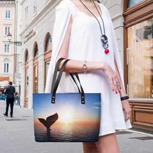 Womens Handbag Dolphin Leather Tote Bag Top Handle Satchel Bags For Lady