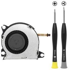 replacement internal cooling fan for nintendo switch, eeekit fan replacement part cpu heatsink cooler for hac-001 ns 2017 console with y cross screwdriver repair tool kit