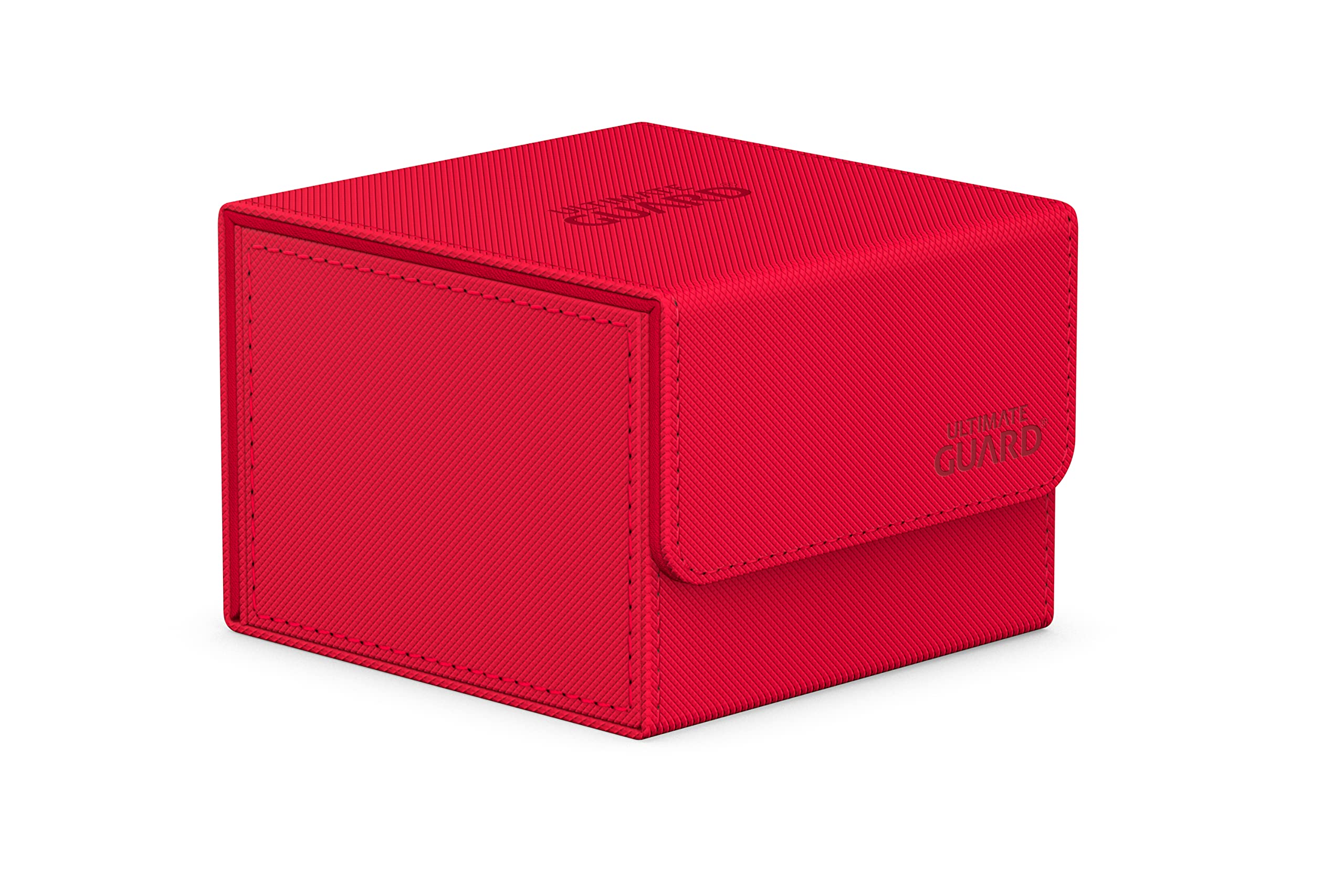 Ultimate Guard Sidewinder 133+, Deck Box for 133 Double-Sleeved TCG Cards, Red, Magnetic Closure & Microfiber Inner Lining for Secure Storage