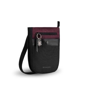 sherpani prima, anti theft crossbody bag, travel bag, small shoulder bag, cross body bag, purses for women (merlot)