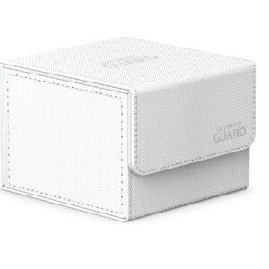 Ultimate Guard Sidewinder 133+, Deck Box for 133 Double-Sleeved TCG Cards, White, Magnetic Closure & Microfiber Inner Lining for Secure Storage