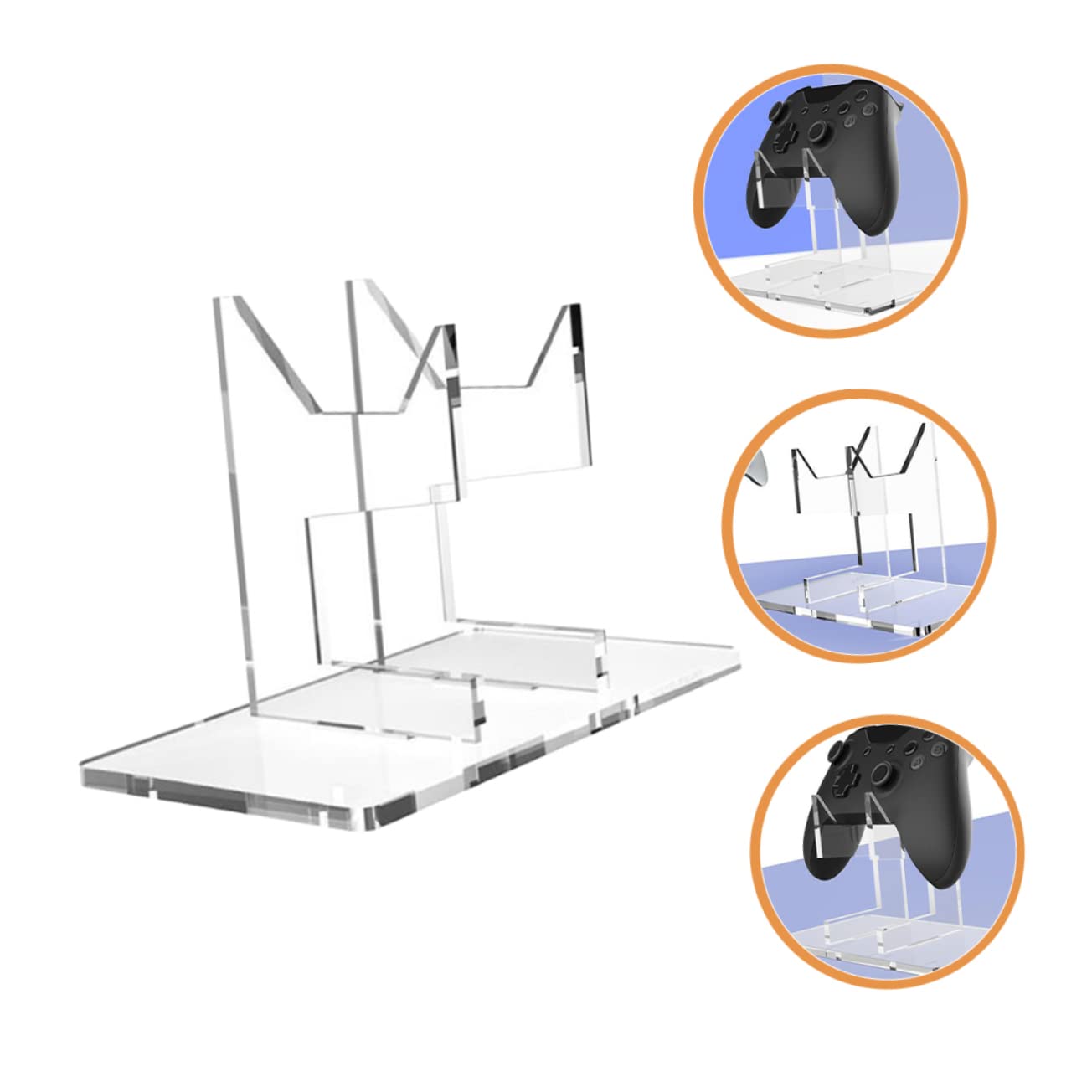 Gamepad Bracket Transparent Controller Holder Gaming Controller Racks Game Controller Rack Game Controller Support Universal Controller Racks Controller Stand