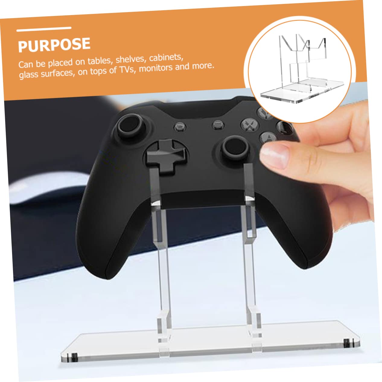 Gamepad Bracket Transparent Controller Holder Gaming Controller Racks Game Controller Rack Game Controller Support Universal Controller Racks Controller Stand