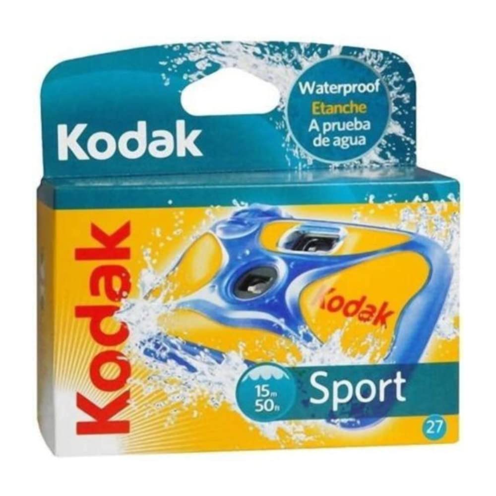 Kodak Sport Underwater Single-Use Disposable Camera with 800 Speed 27-Exposure Film (2-Pack)