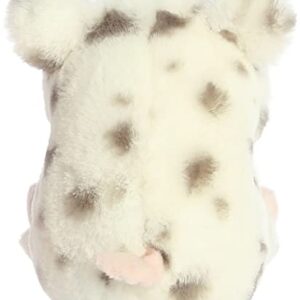 Aurora® Round Rolly Pet™ Periwinkle Pig™ Stuffed Animal - Adorable Companions - On-The-Go Fun - White 5 Inches