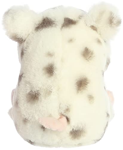 Aurora® Round Rolly Pet™ Periwinkle Pig™ Stuffed Animal - Adorable Companions - On-The-Go Fun - White 5 Inches