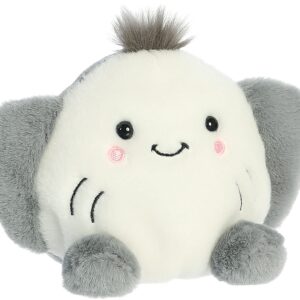 Aurora® Adorable Palm Pals™ Flapjack Stingray™ Stuffed Animal - Pocket-Sized Play - Collectable Fun - White 5 Inches