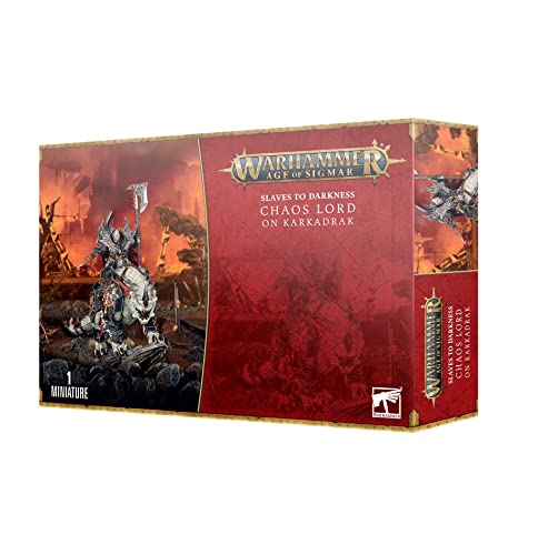 Warhammer Age of Sigmar Games Workshop Slaves to Darkness: Chaos Lord On Karkadrak