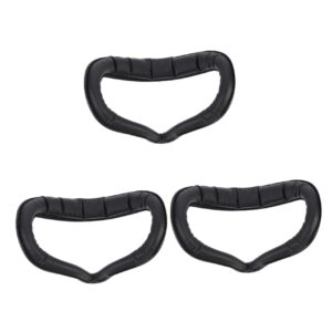 gatuida 3pcs vr mask accessories vr headset sweatproof cover face pad for vr headset sweatproof face pad face cushion accessories anti-leakage nose pad pu brightener breathable