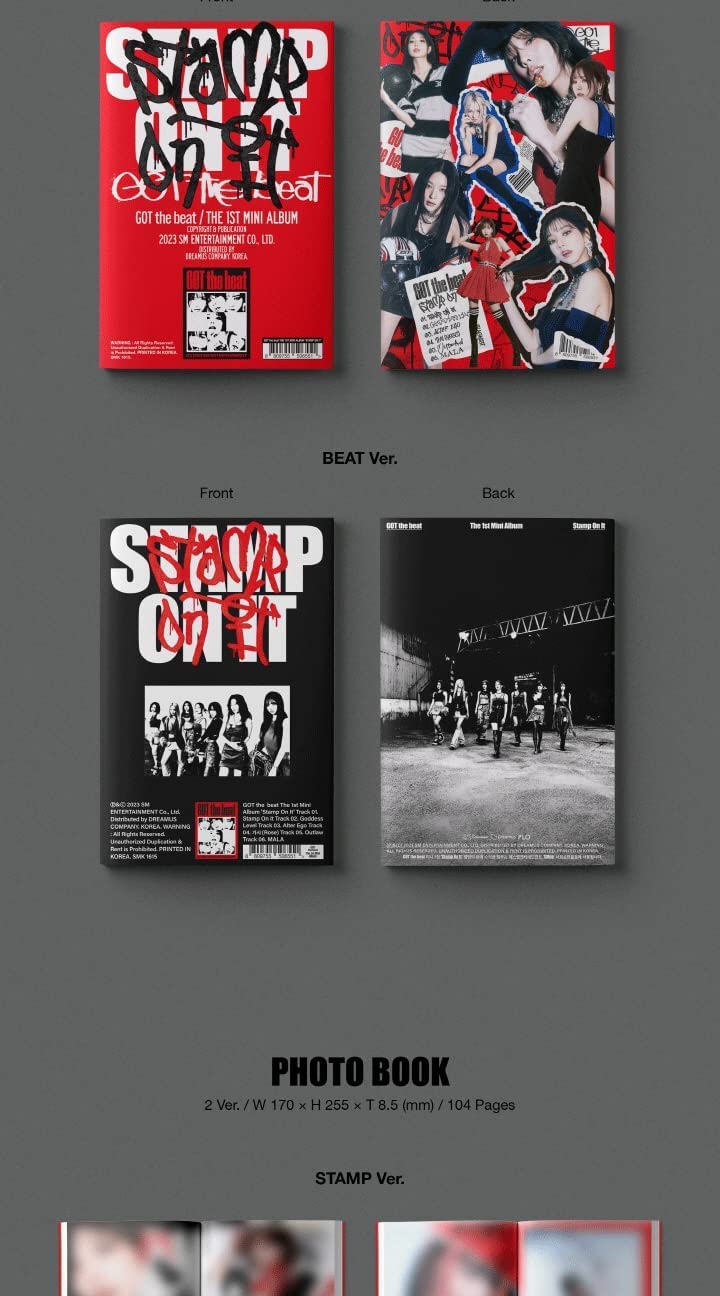 GOT the beat Stamp On It 1st Mini Album CD+Poster+Photobook+Postcard set+Photocard+Tracking (BEAT Version)