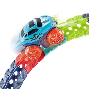 veook Toy car,Tracks Cars Replacement only, Race Car Track Accessories with LED Lights,Compatible with Most Magic Race Car Tracks for Kids Boys and Girls