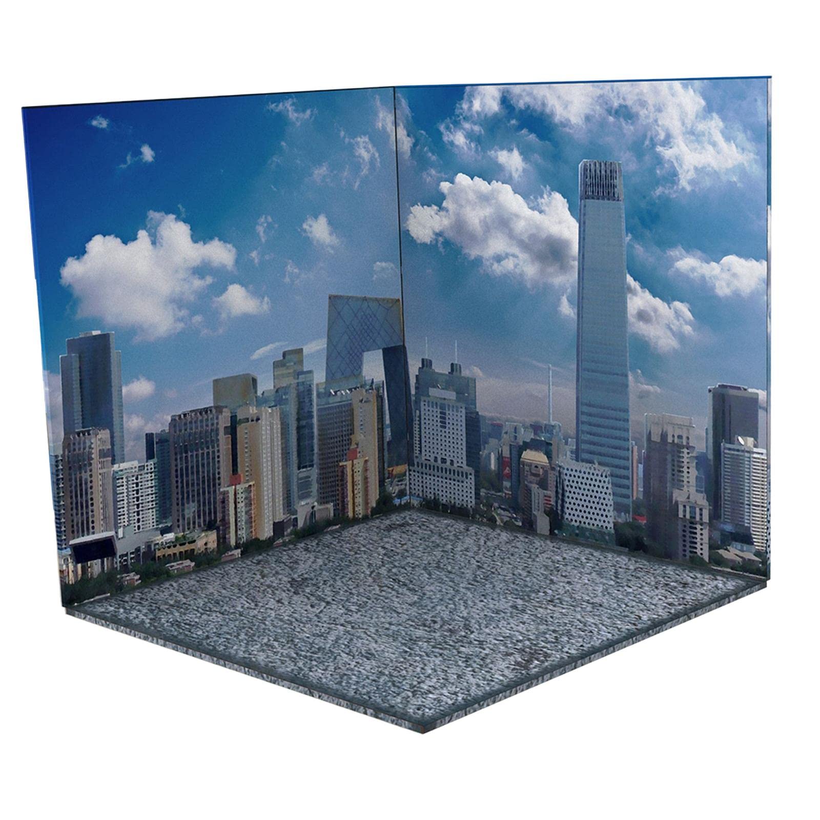 Colaxi 4pieces 1/12 Scale Backdrop Layout Storage Background for Action Figures