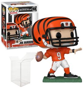 joe burrow (cincinnati bengals) funko pop! nfl series 9 w/ecotek protective case