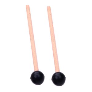 milisten 2pcs drumsticks accessories bell long parts musical tongue with handle head malletstongue instrument mallet accessory hand bells hammer chime glockenspiel percussion and for