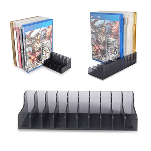 2Pcs CD Game Card Holder Storage Rack Compatiblefor PS4/PS4 Slim/PS4 Switch PRO Box