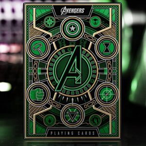 theory11 Avengers Green Edition Premium Playing Cards - Marvel Studios' The Infinity Saga Deck