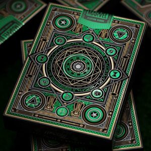 theory11 Avengers Green Edition Premium Playing Cards - Marvel Studios' The Infinity Saga Deck