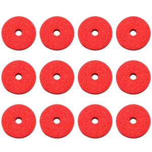 wool cymbal felt taodan 12pcs 36x10mm red wool cymbal felt, cymbal replacement accessories