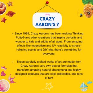 Crazy Aaron’s Thinking Putty Hide Inside! Mixed by Me Kit - Create, Mix, Mold, Fun Activity Set, Mix-in Pieces, Sensory Putty, Fidget, Never Dries Out, Non-Toxic, Crazy Aarons Putty Kids Ages 5+