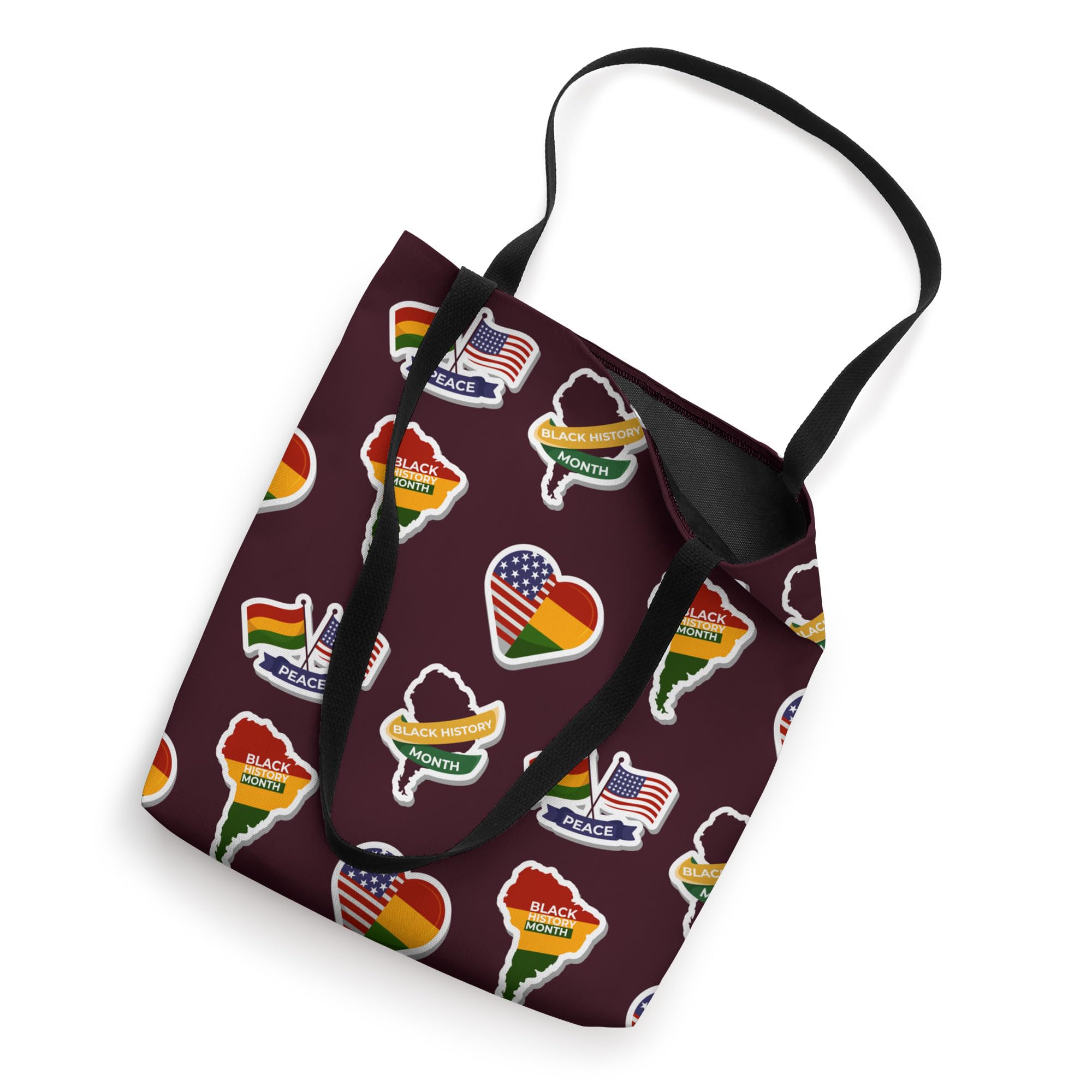 Black History Month American African Pride Pattern Tote Bag