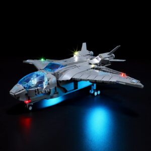 briksmax led lighting kit for lego-76248 the avengers quinjet - compatible with lego marvel building blocks model- not include lego set