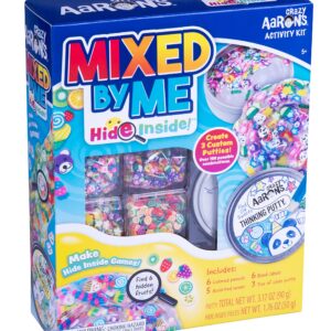 Crazy Aaron’s Thinking Putty Hide Inside! Mixed by Me Kit - Create, Mix, Mold, Fun Activity Set, Mix-in Pieces, Sensory Putty, Fidget, Never Dries Out, Non-Toxic, Crazy Aarons Putty Kids Ages 5+