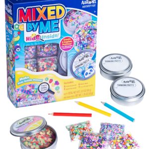 Crazy Aaron’s Thinking Putty Hide Inside! Mixed by Me Kit - Create, Mix, Mold, Fun Activity Set, Mix-in Pieces, Sensory Putty, Fidget, Never Dries Out, Non-Toxic, Crazy Aarons Putty Kids Ages 5+