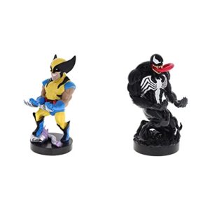 exquisite gaming: marvel wolverine and venom - original mobile phone & gaming controller holders, device stands, cable guys, licensed figures