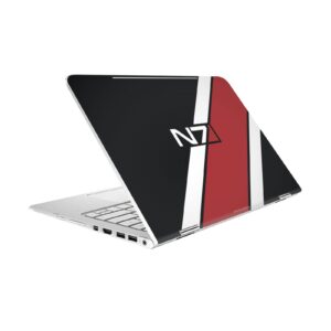 head case designs officially licensed ea bioware mass effect n7 logo stripes graphics vinyl sticker skin decal cover compatible with hp spectre pro x360 g2