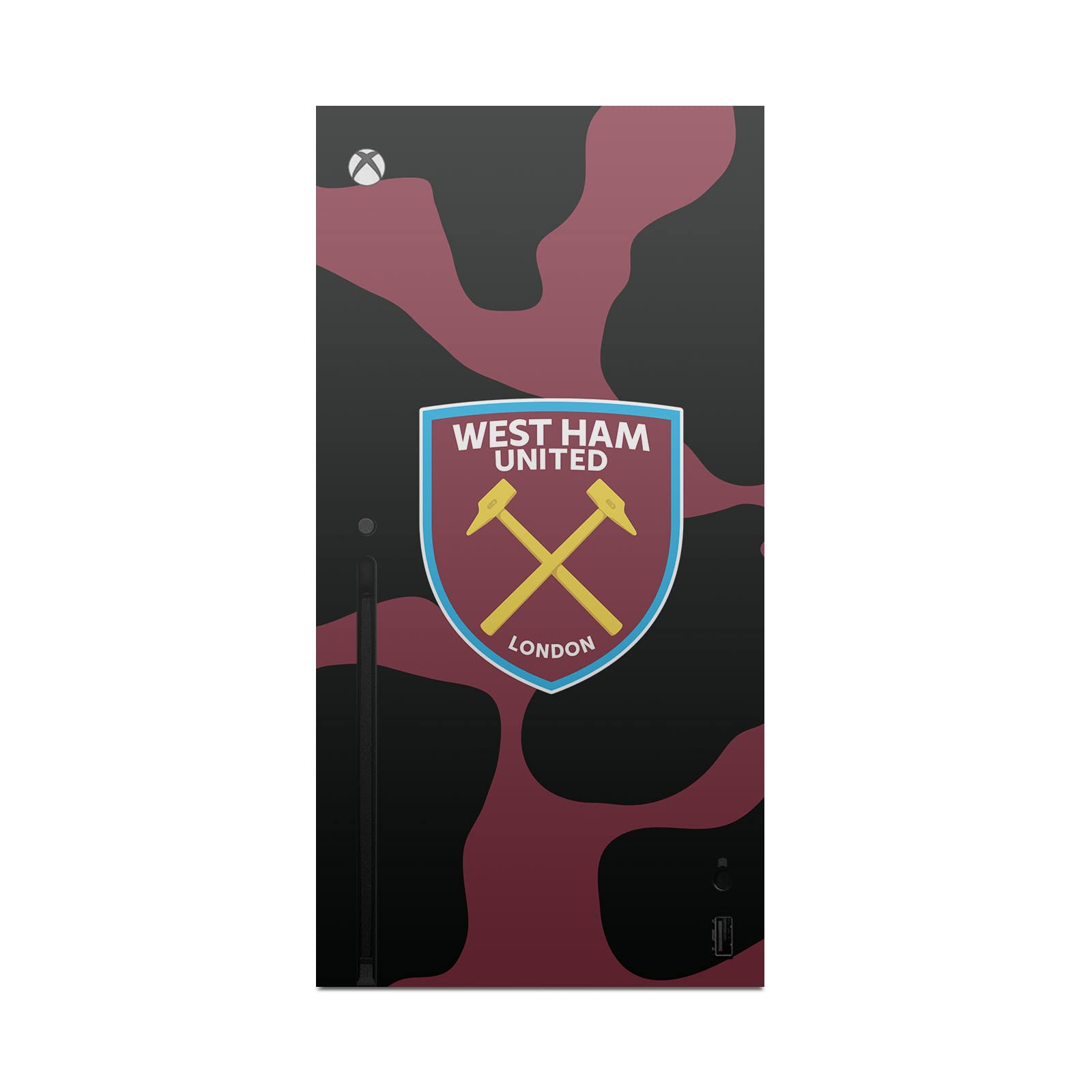 Head Case Designs Officially Licensed West Ham United FC Cow Print Art Vinyl Sticker Gaming Skin Decal Cover Compatible with Xbox Series X Console