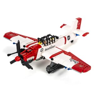 dahonpa stuka fighting military army airplane building bricks set, 649 pieces air-force build blocks toy, gift for kid and adult.