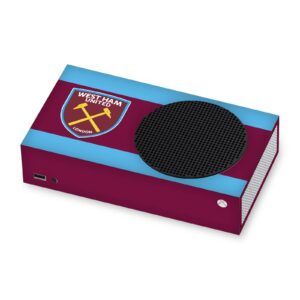 head case designs officially licensed west ham united fc 1895 claret crest art vinyl sticker gaming skin decal cover compatible with xbox series s console