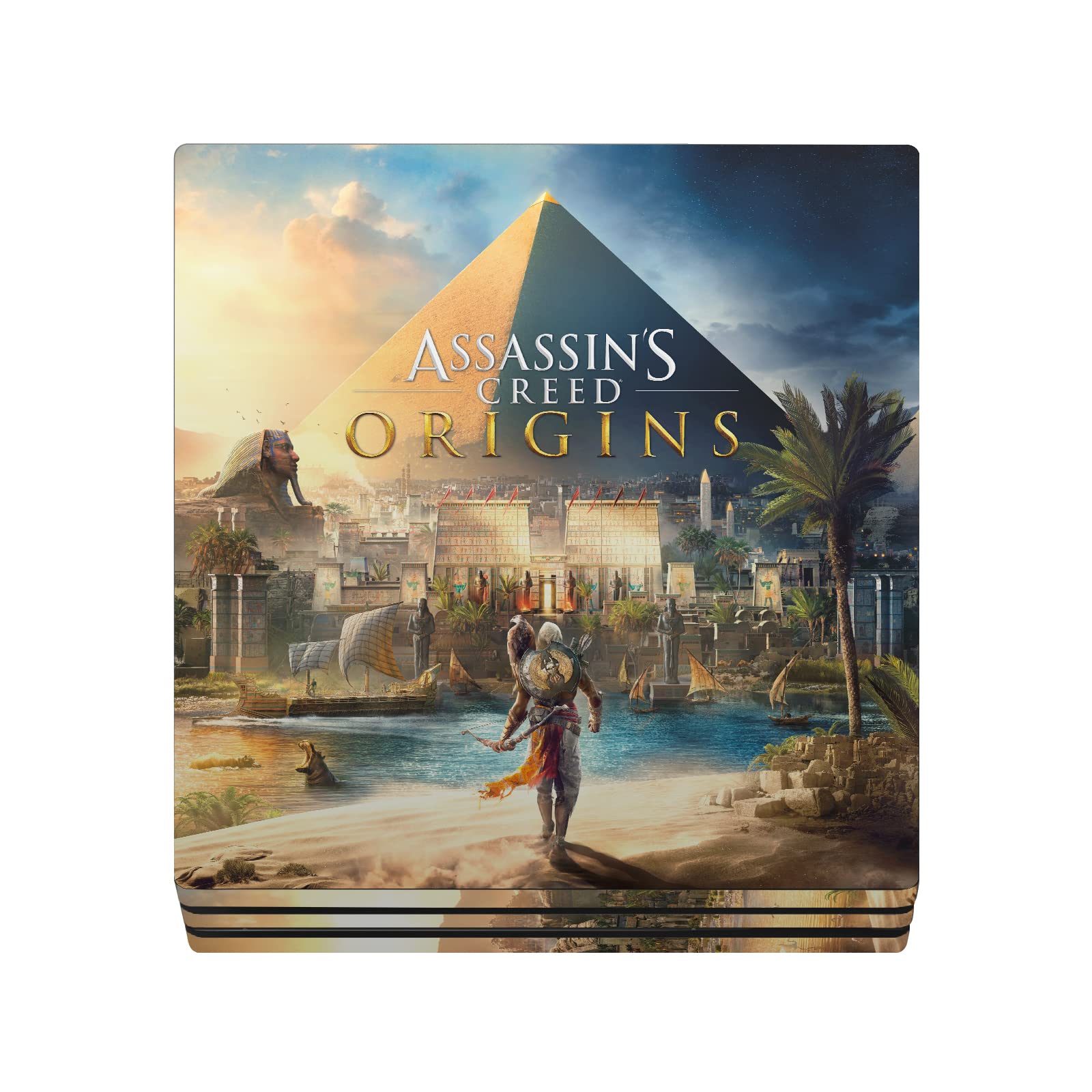 Head Case Designs Officially Licensed Assassin's Creed Key Art Bayek Origins Graphics Vinyl Sticker Gaming Skin Decal Compatible with Sony PlayStation 4 PS4 Pro Console and DualShock 4 Controller