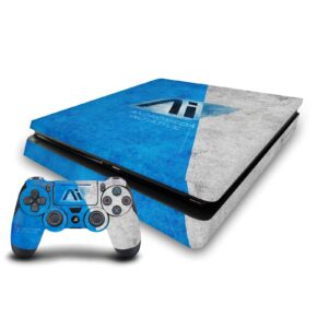 head case designs officially licensed ea bioware mass effect initiative distressed andromeda graphics vinyl sticker gaming skin decal cover compatible with ps4 slim console & dualshock 4