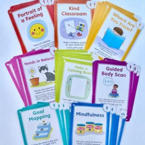 hand2mind Social Emotional Task Cards for Ages 3+, Social Emotional Learning, Play Therapy Toys for Counselors, Social Skills Activities for Kids, Conversation Starters, Emotional Regulation for Kids