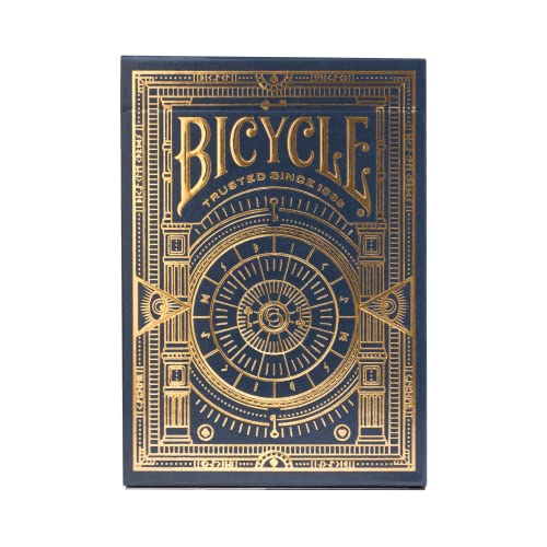 Bicycle Cypher Premium Black Playing Cards, Gold Foil, Encrypted Messages in Playing Cards, 1 Deck